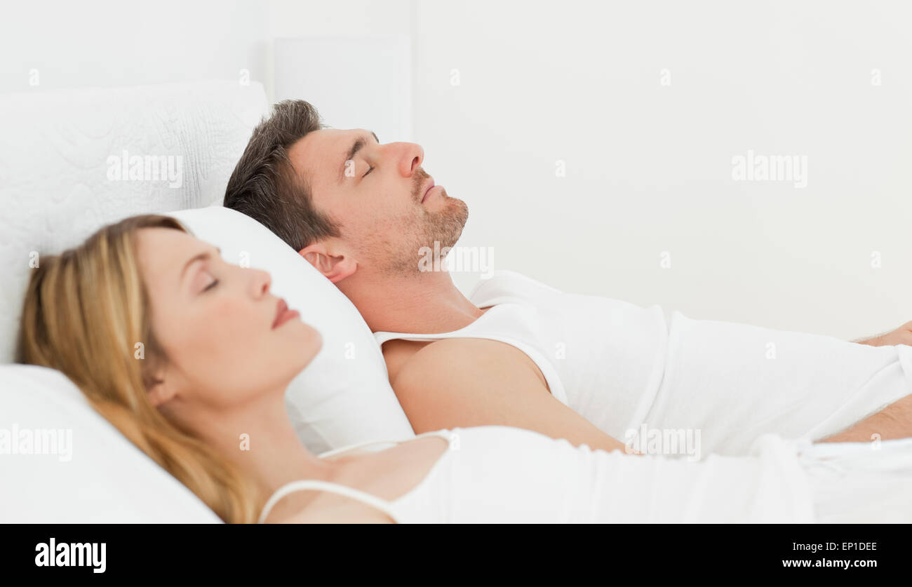 Calm pairs sleeping together Stock Photo - Alamy