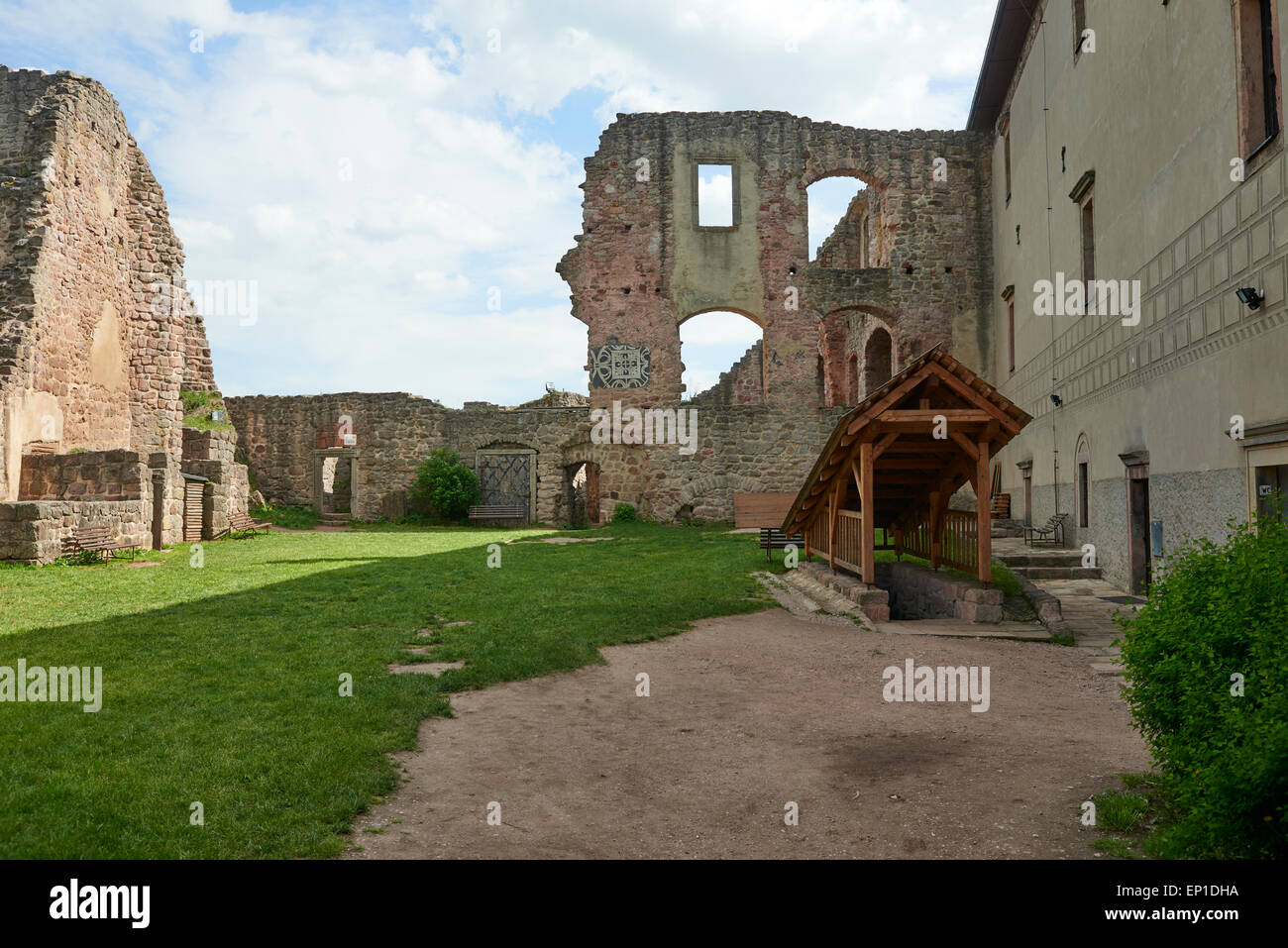 Pecka castle - burg interior, Czech Republic Stock Photo - Alamy