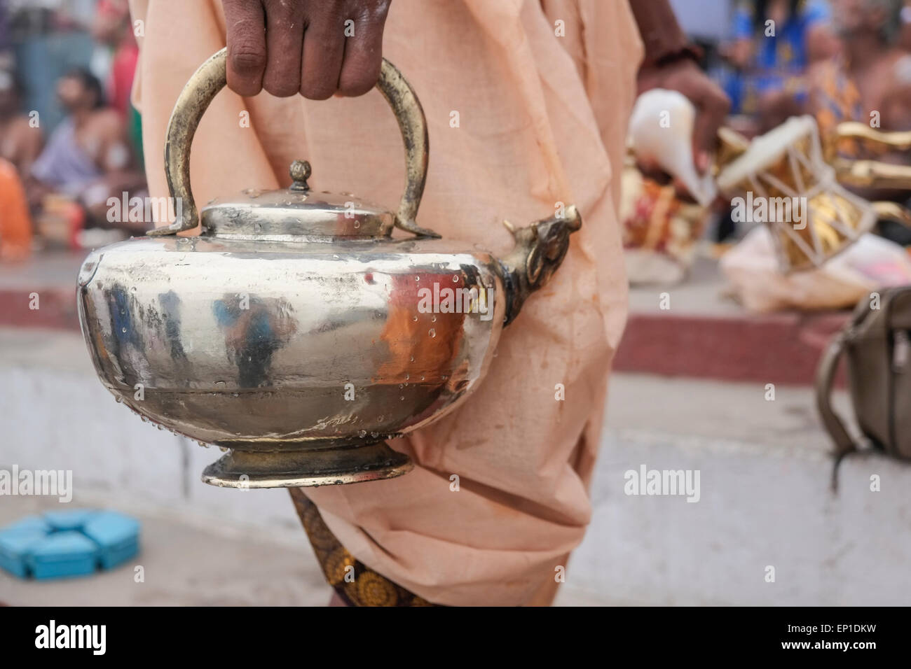 sacred sadhu water pot Stock Photo - Alamy