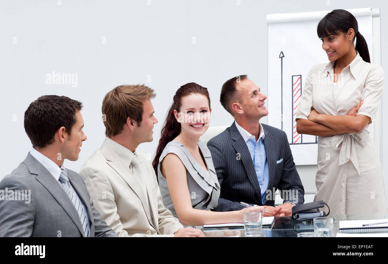 Business people in a presentation Stock Photo - Alamy