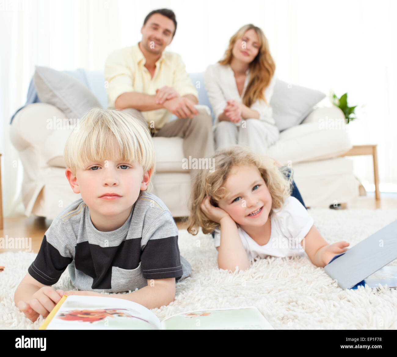 Childrens reading books Stock Photo - Alamy