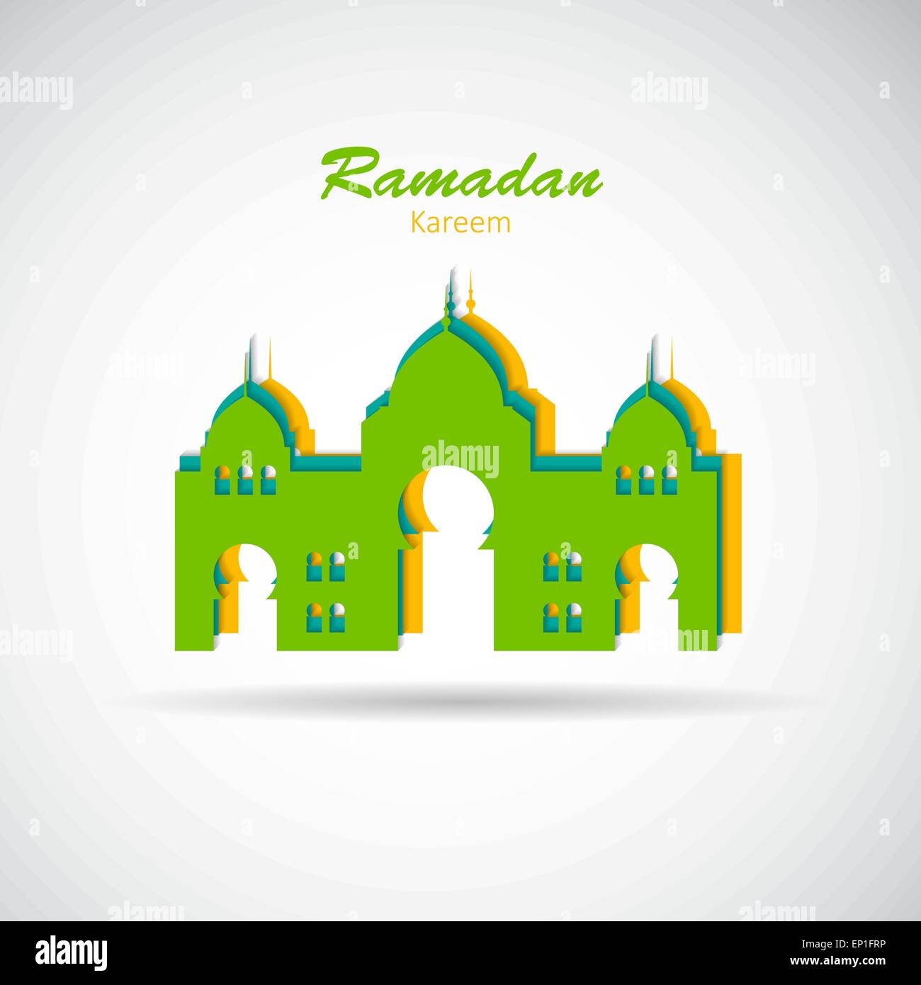 Background for Muslim Community Festival Vector Illustration Stock ...