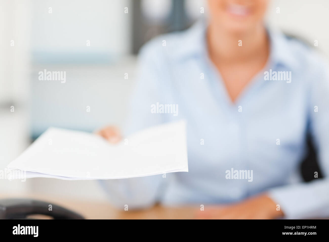 Handing out paper hi-res stock photography and images - Alamy