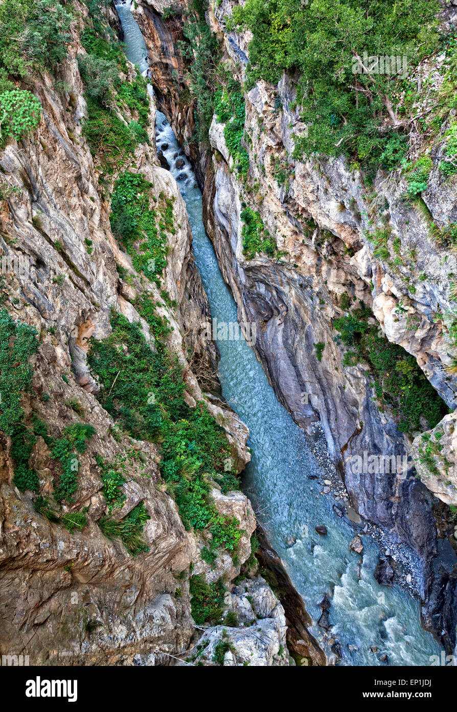 river in canyon in italy Stock Photo - Alamy