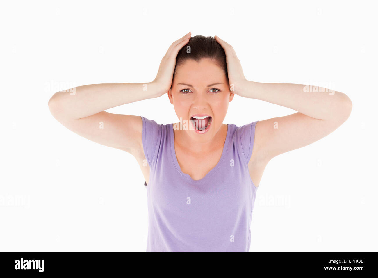 Woman frustrated surprised angry sad hi-res stock photography and ...