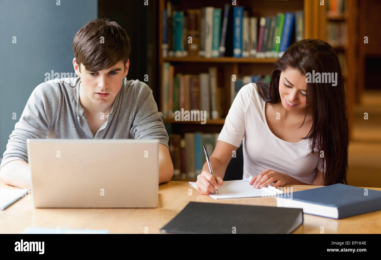 Students working together Stock Photo - Alamy