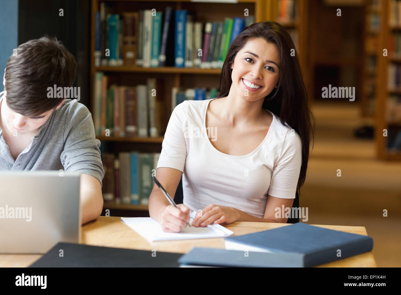 Student 18 book computer writing hi-res stock photography and images ...