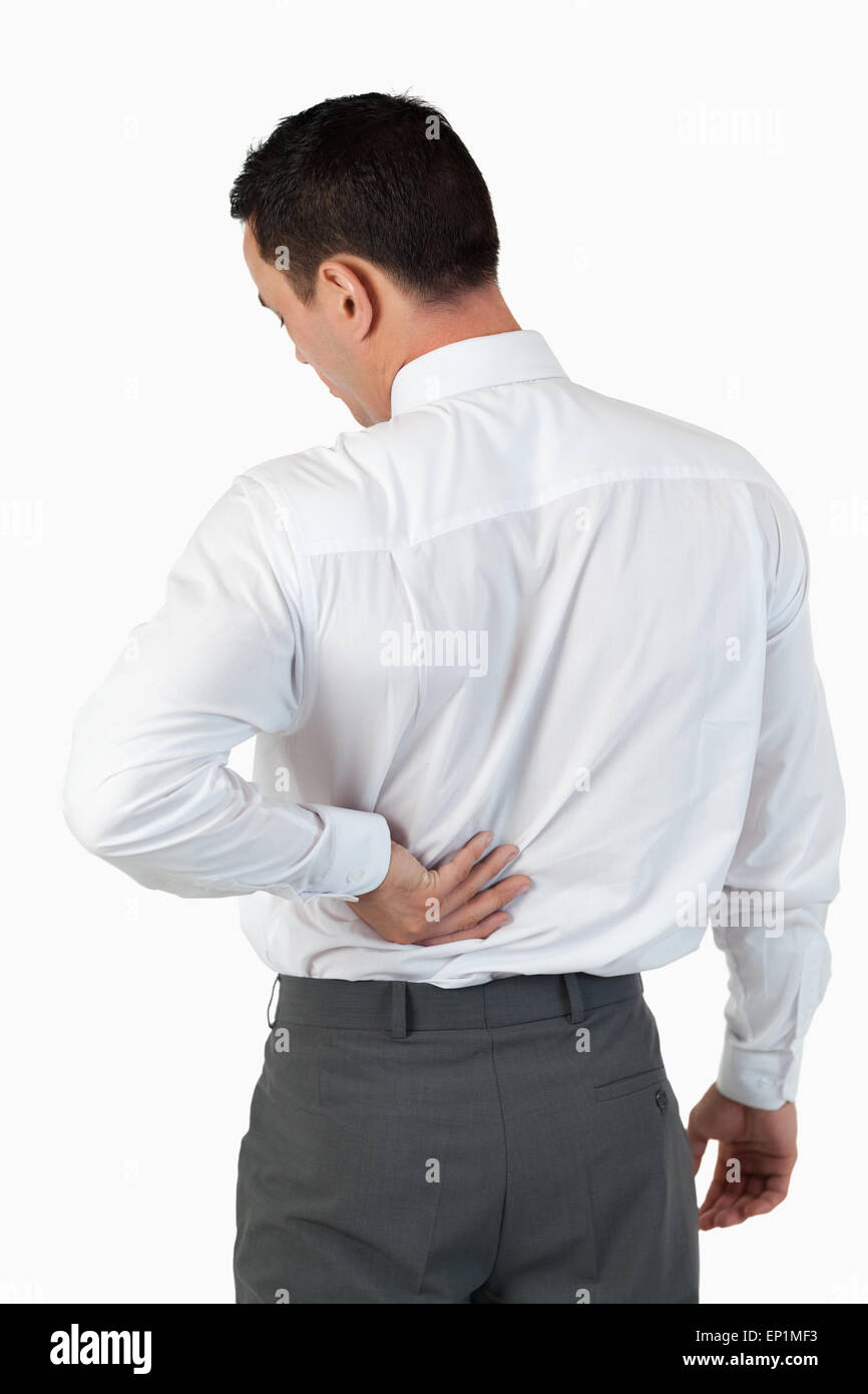 Portrait of the back of a businessman Stock Photo - Alamy