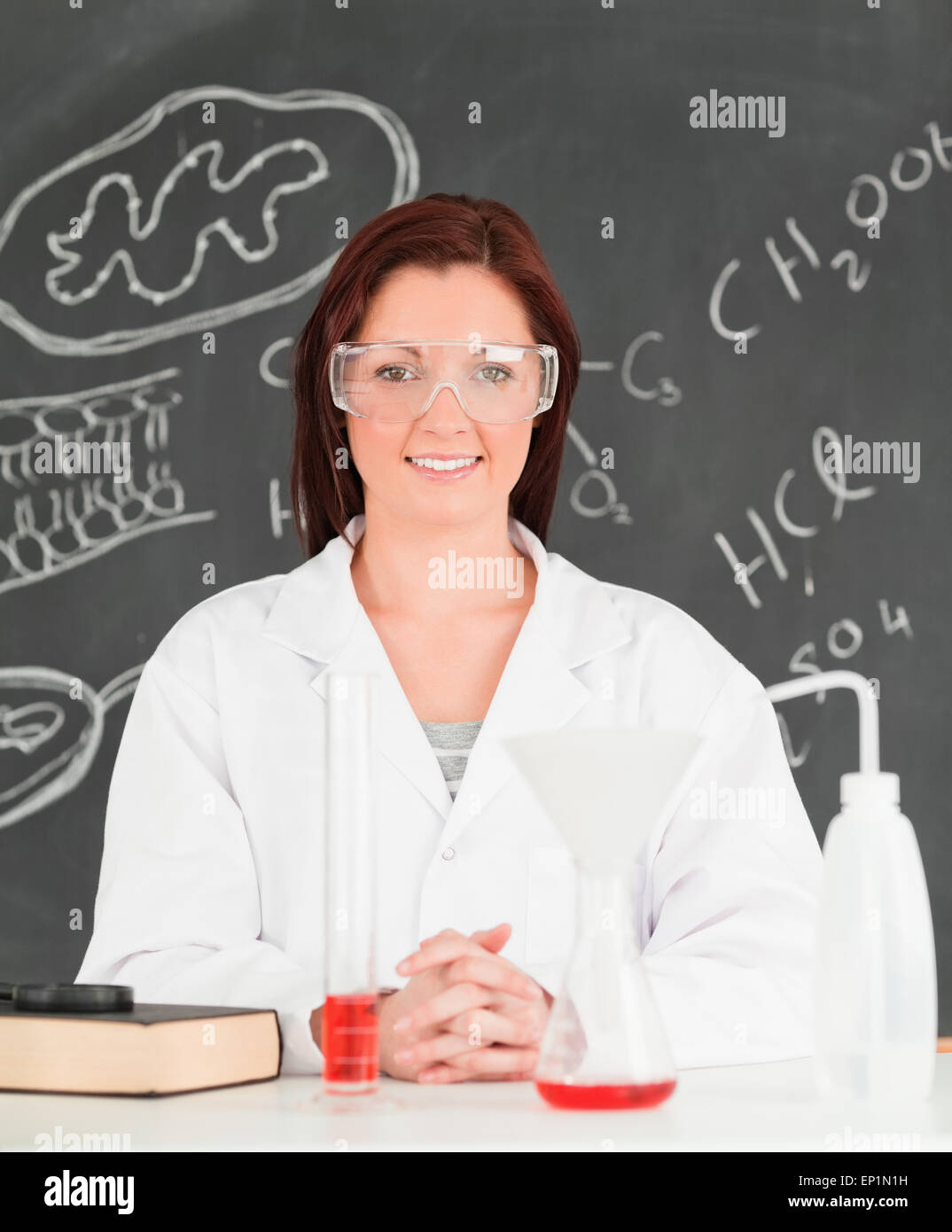Portrait of a happy young scientist looking at the camera Stock Photo ...