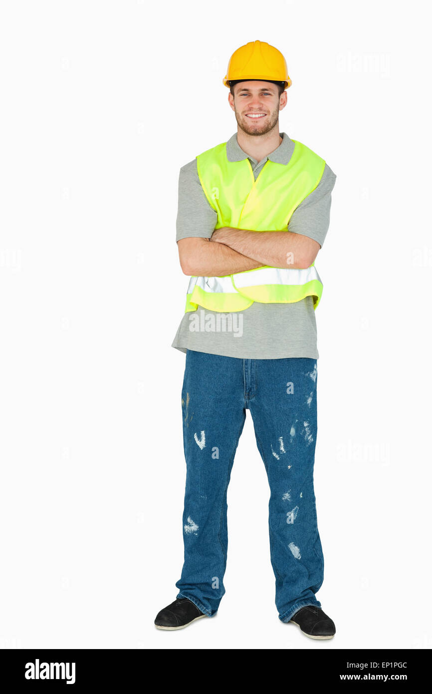 Safety vest arms folded hi-res stock photography and images - Alamy