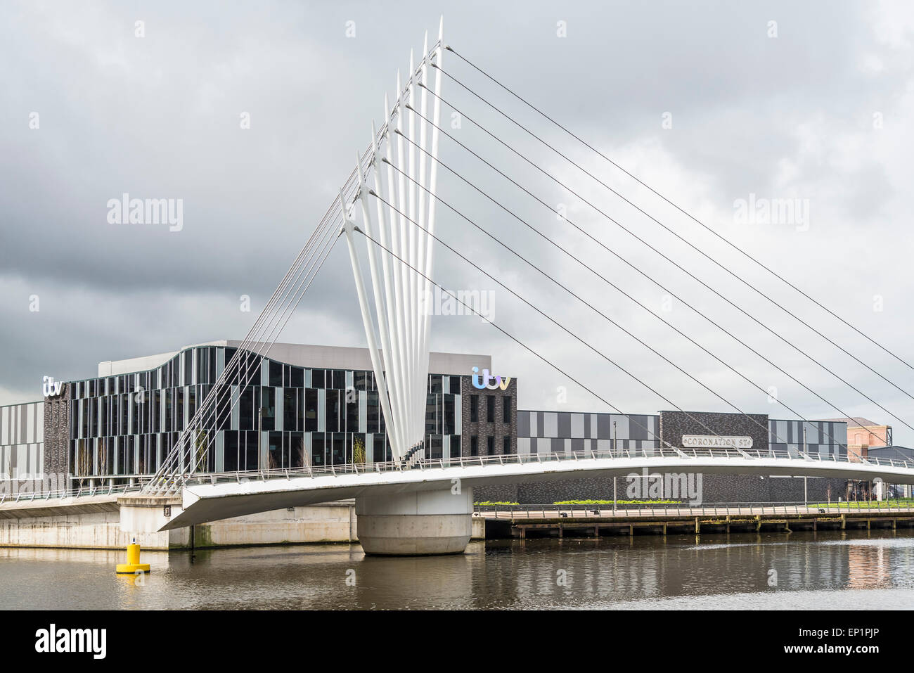 ITV building at Trafford Wharf, Salford Quays. Home of the TV soap ...