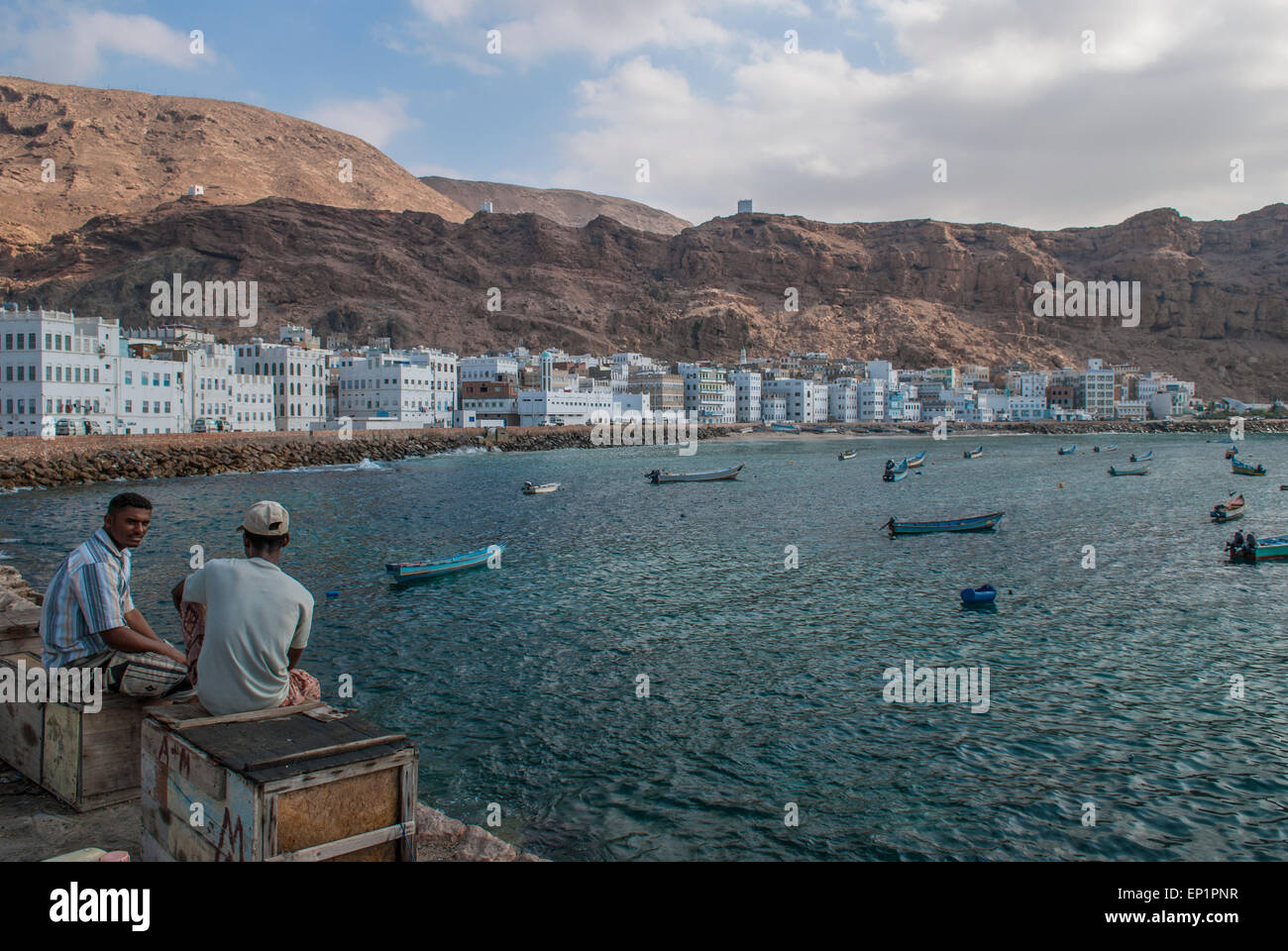 The fishing port of Al Mukalla in Yemen Stock Photo - Alamy