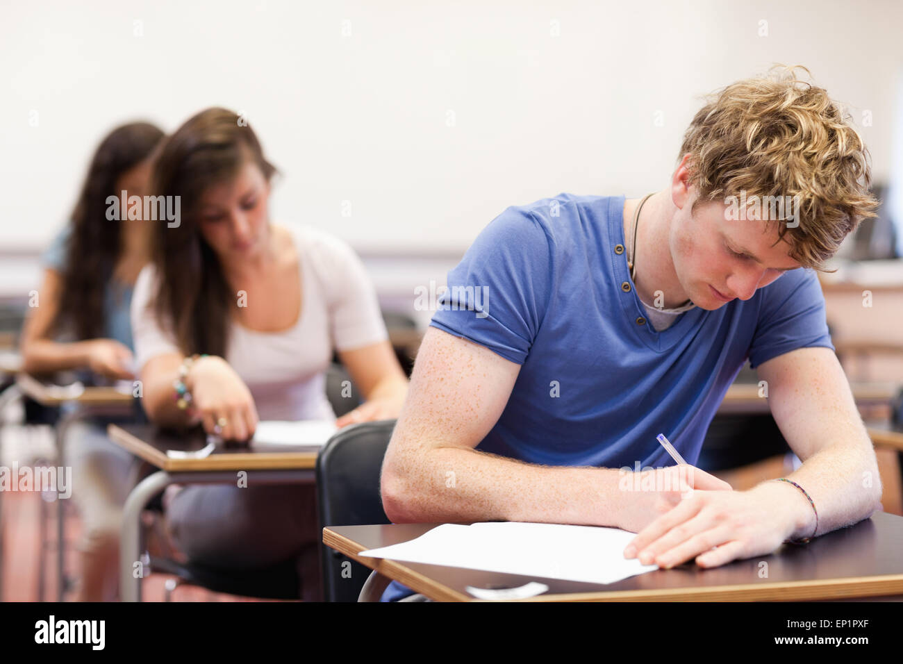 Students having a test Stock Photo - Alamy