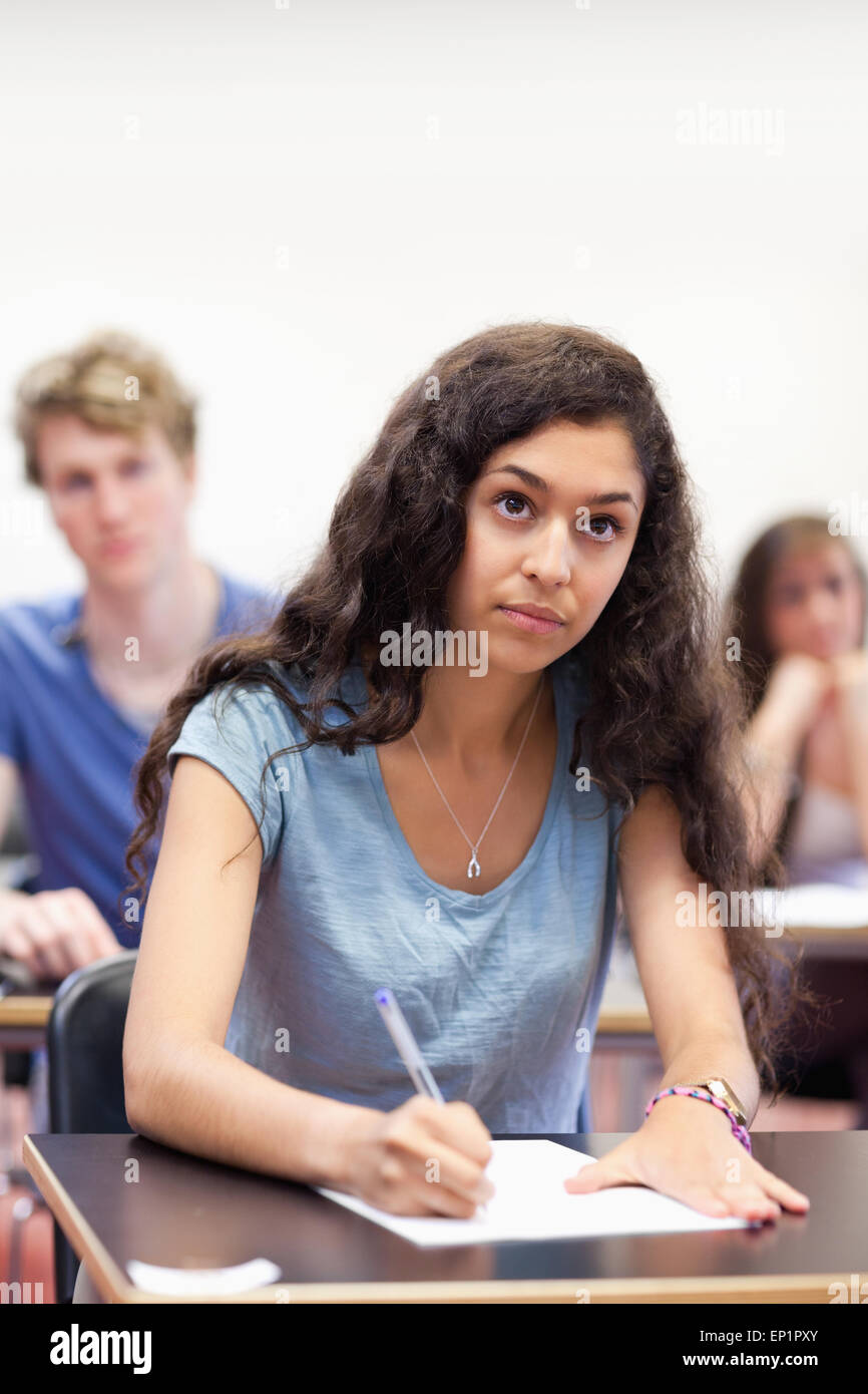 Happy student presentation paper class hi-res stock photography and ...