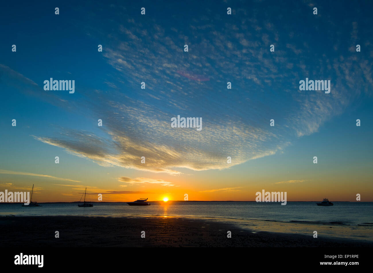 Sunset view red island hi-res stock photography and images - Alamy