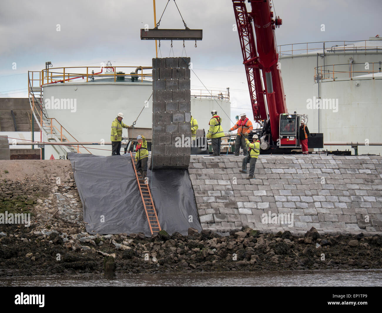 River bank protection hi-res stock photography and images - Alamy