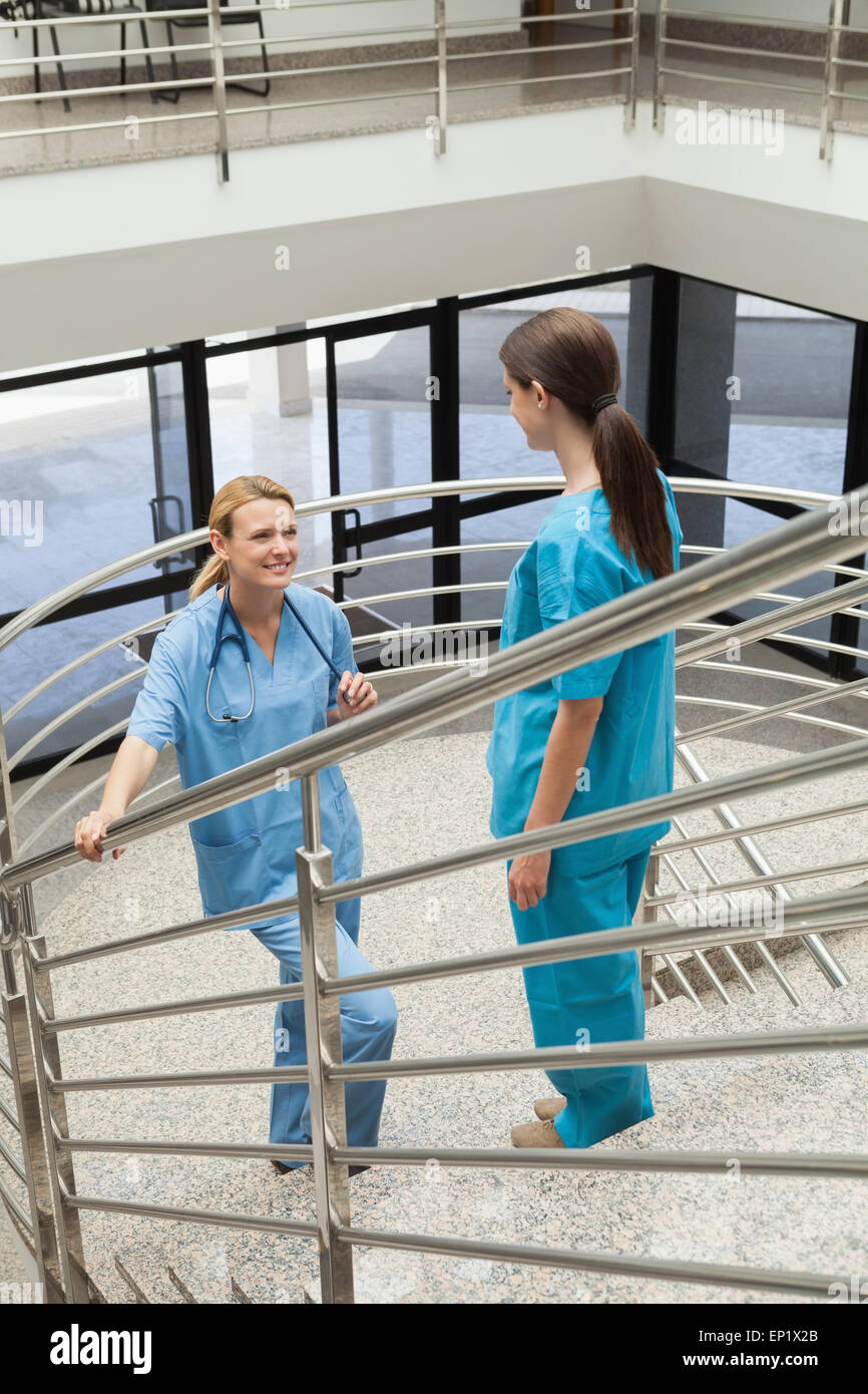 Two Nurses Standing High Resolution Stock Photography and Images - Alamy