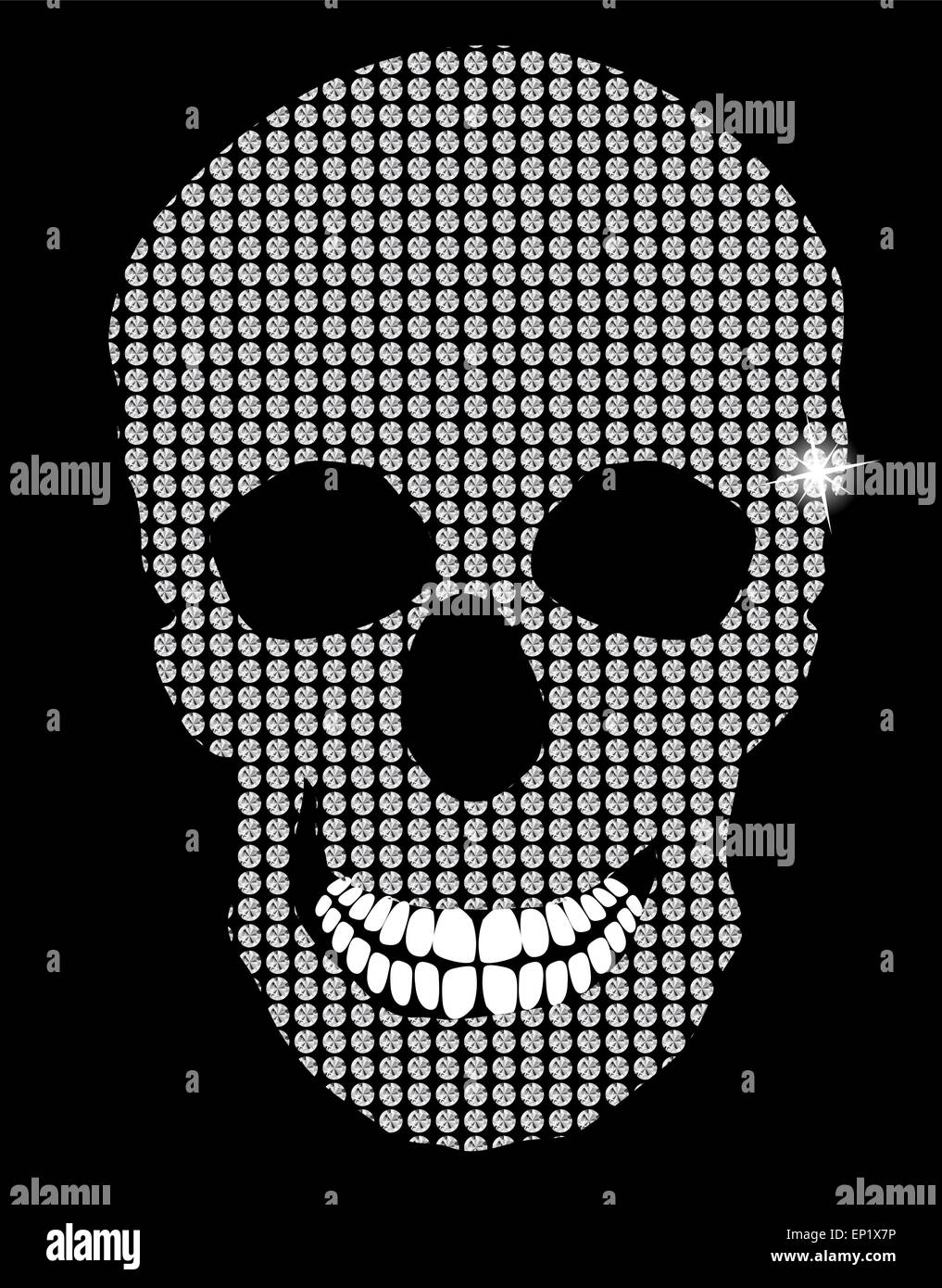 Diamond skull Black and White Stock Photos & Images - Alamy