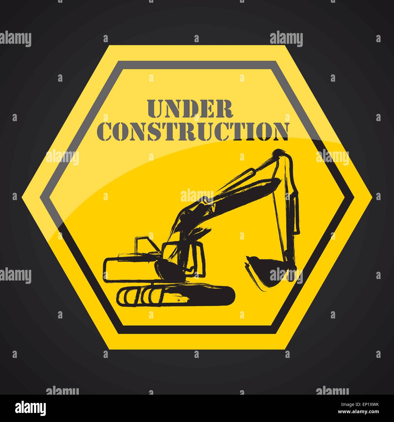 Under construction sign Stock Vector Images - Alamy
