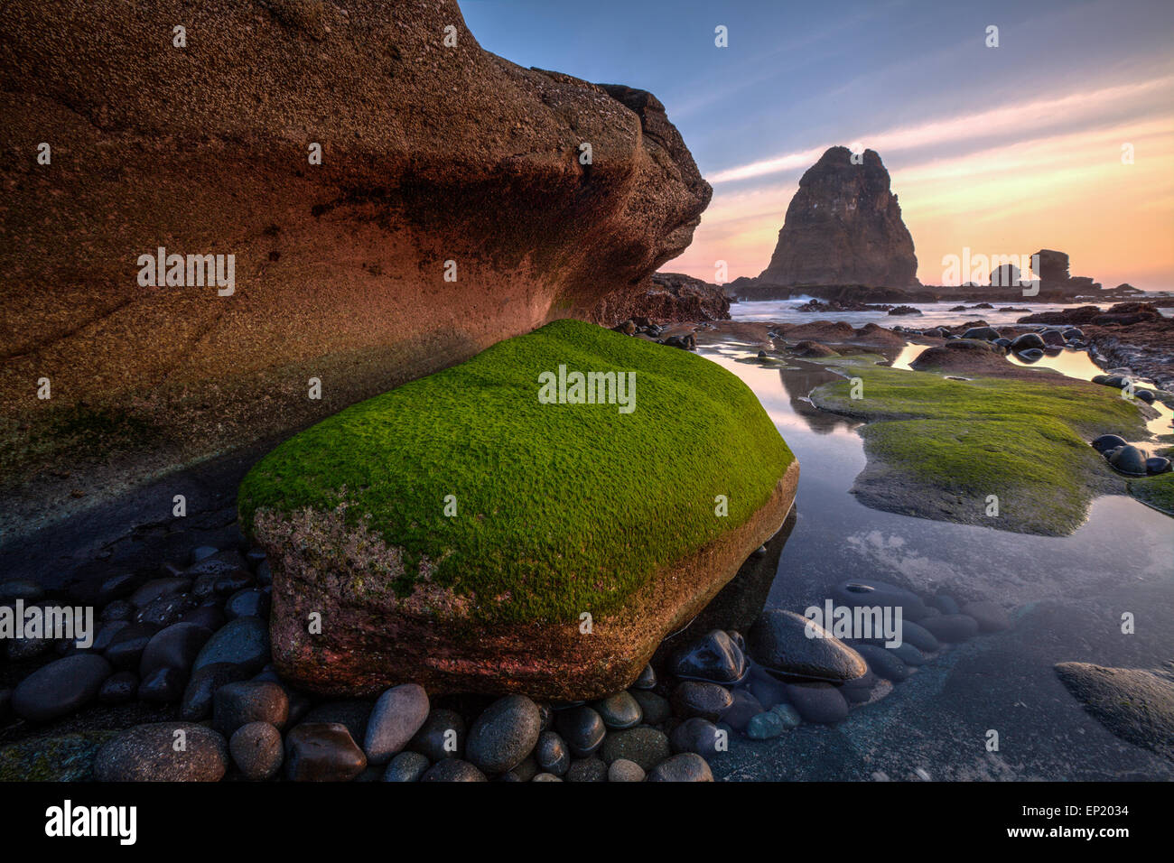 Papuma Beach, Jember, Jawa Timur, Indonesia Stock Photo - Alamy