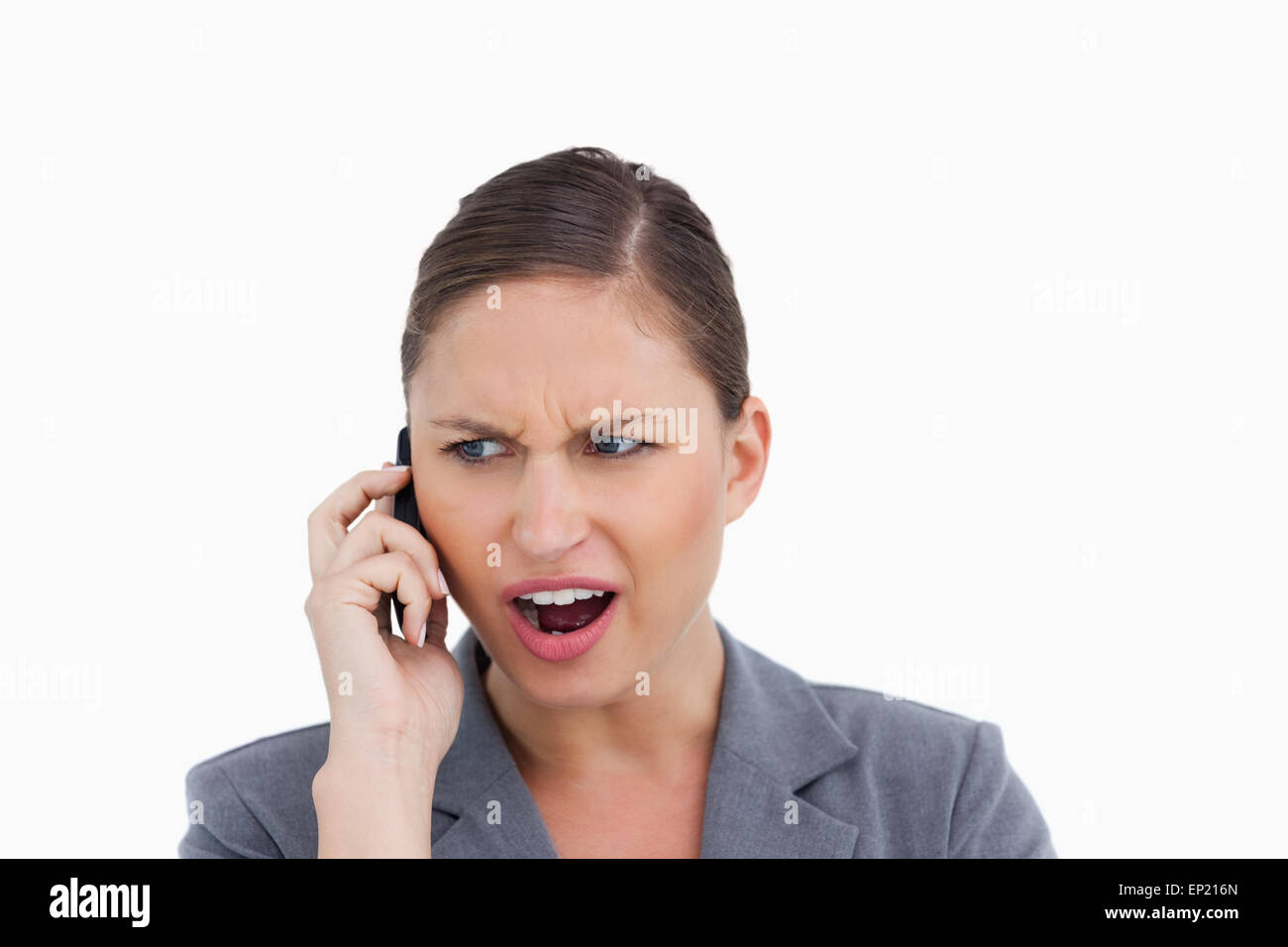 Angry caller hi-res stock photography and images - Alamy