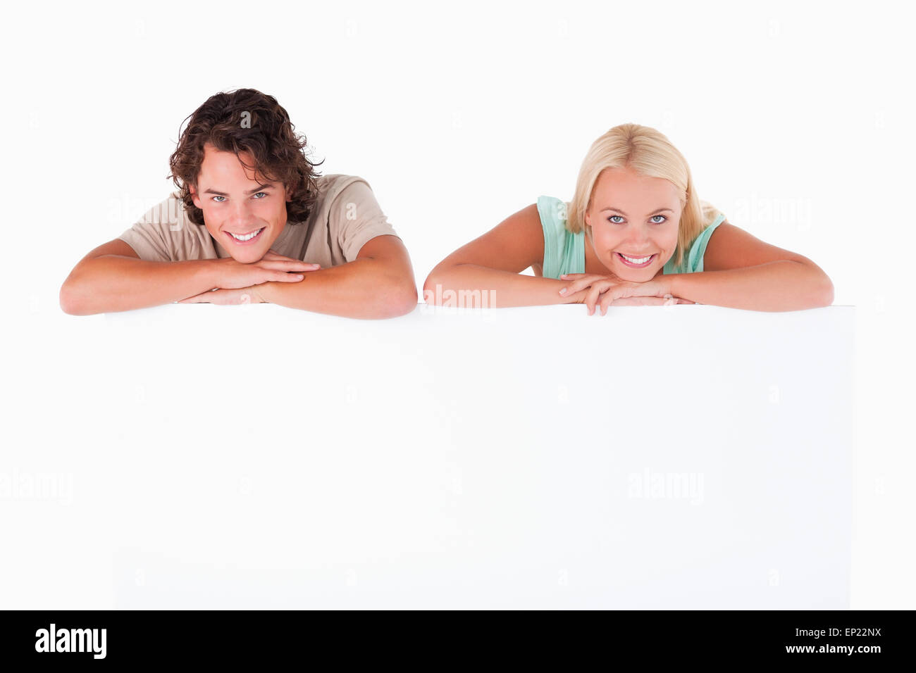 Two people leaning Cut Out Stock Images & Pictures - Alamy