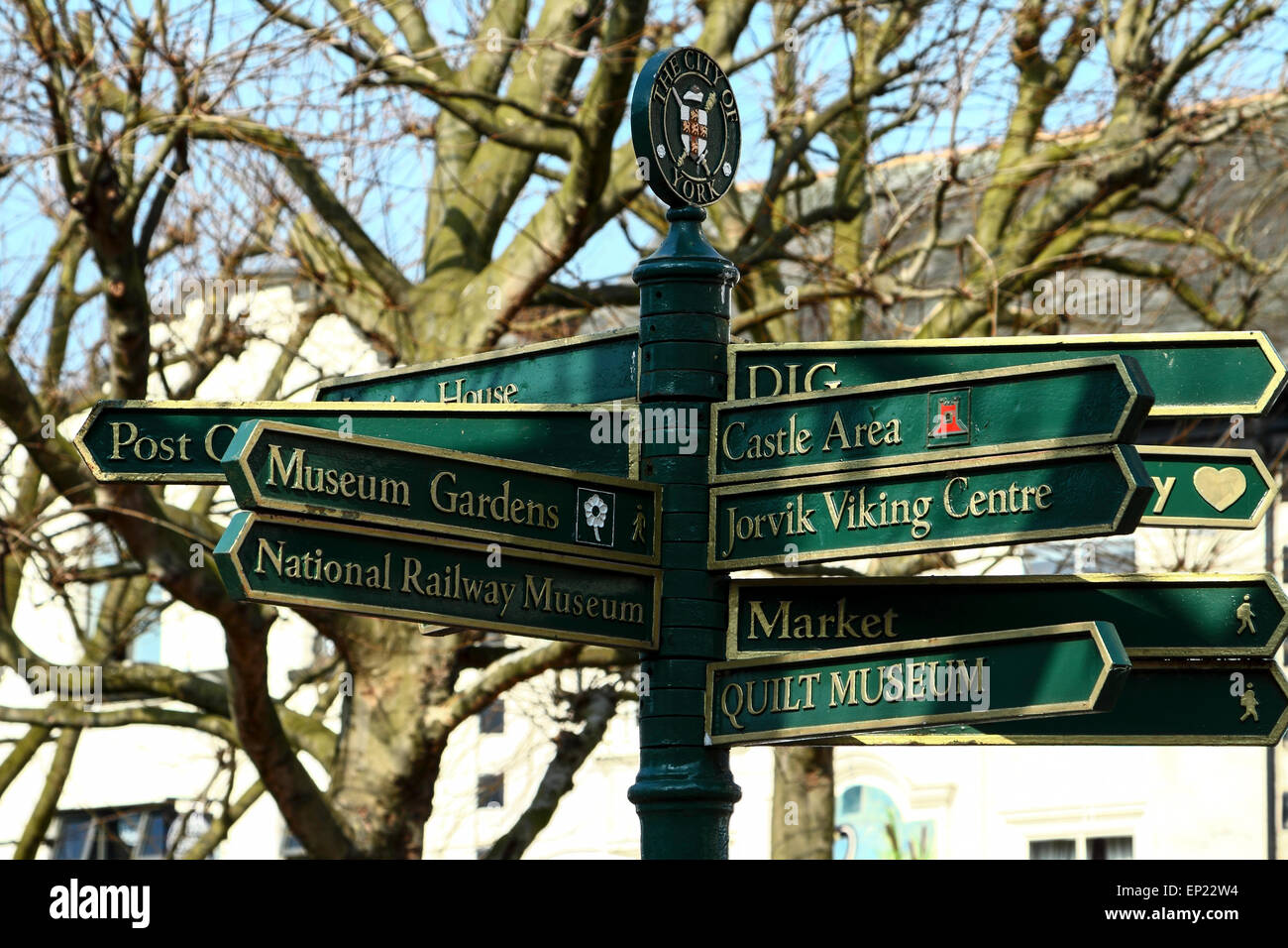 Street sign in York City, Yorkshire, UK Stock Photo - Alamy