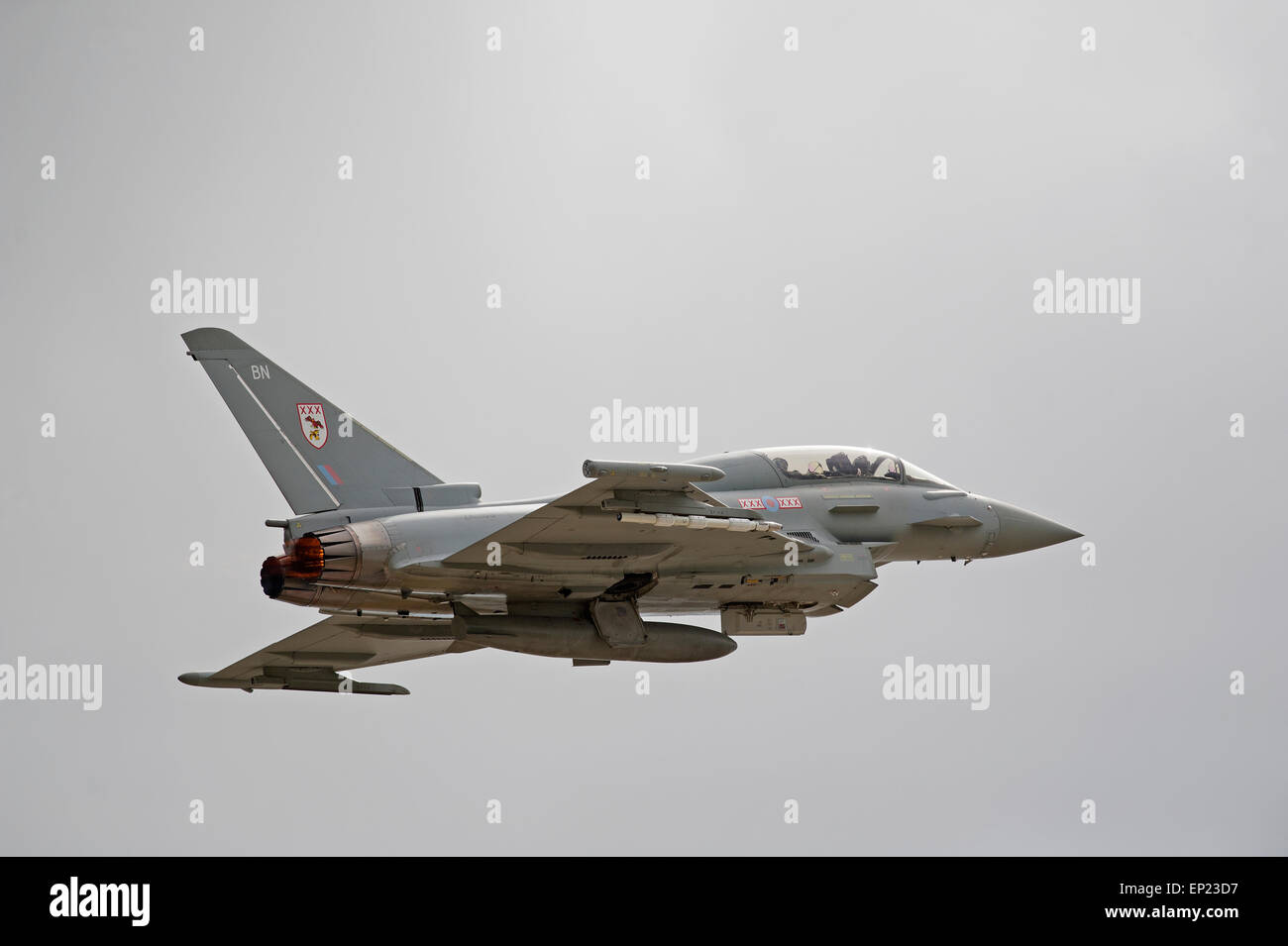 Eurofighter Typhoon Jet Fighter at the RAF Lossiemouth Air Base ...