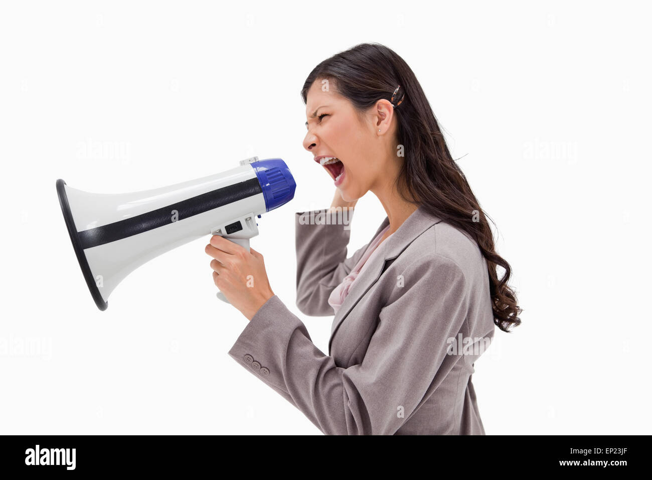 Shout megaphone yell noise voice hi-res stock photography and images ...