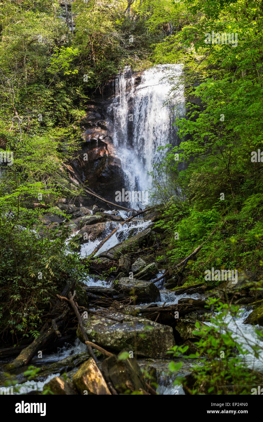 Anna Ruby Falls, Chattahoochee-Oconee National Forest, Georgia, USA ...