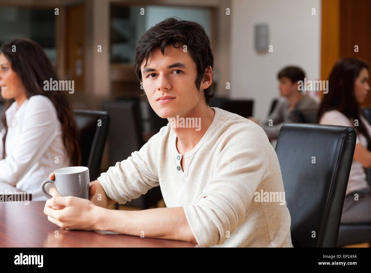 Man having a coffee Stock Photo - Alamy