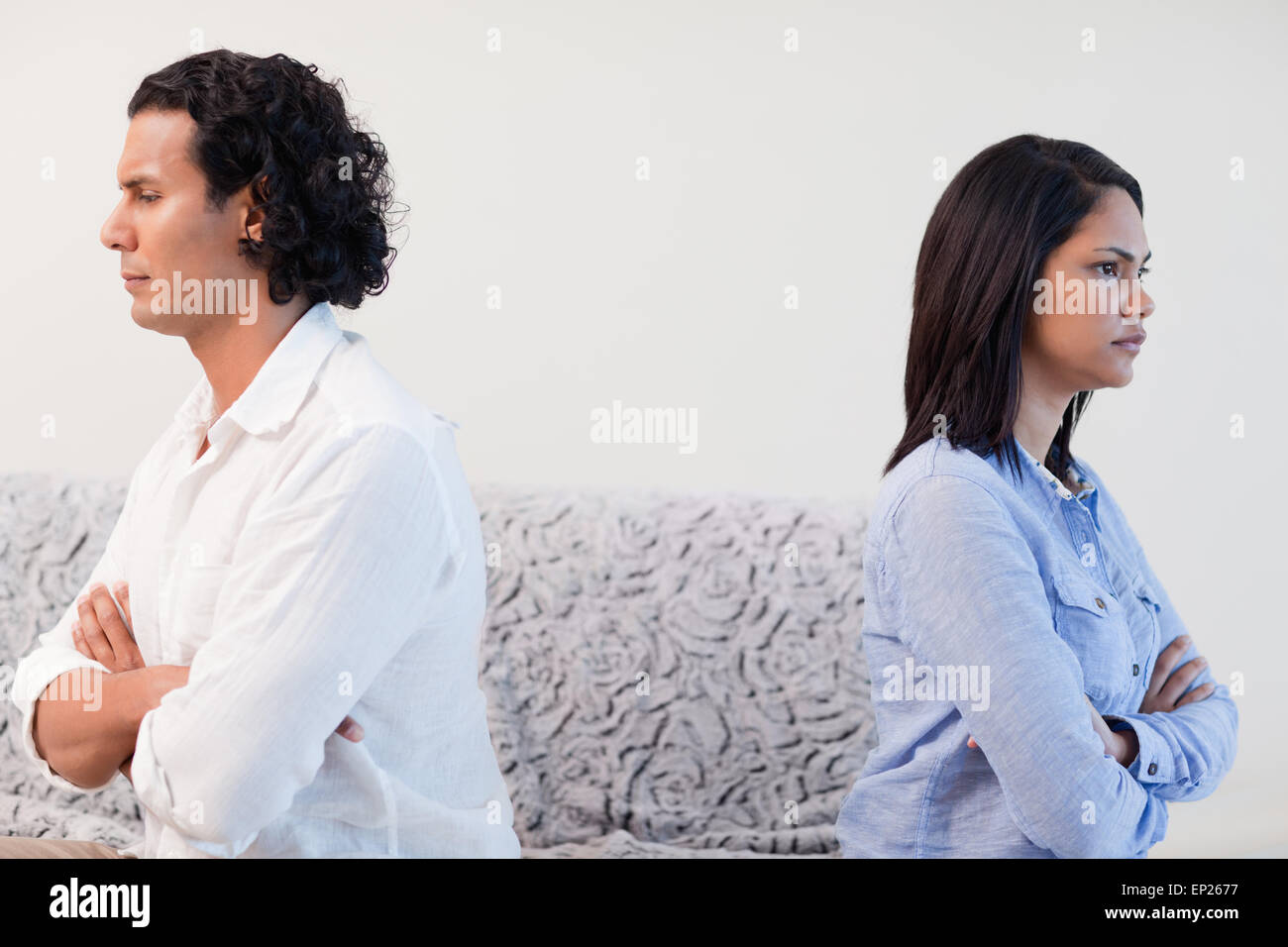 Couple angry at each other Stock Photo - Alamy