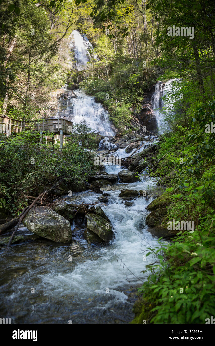 Anna Ruby Falls, Chattahoochee-Oconee National Forest, Georgia, USA ...