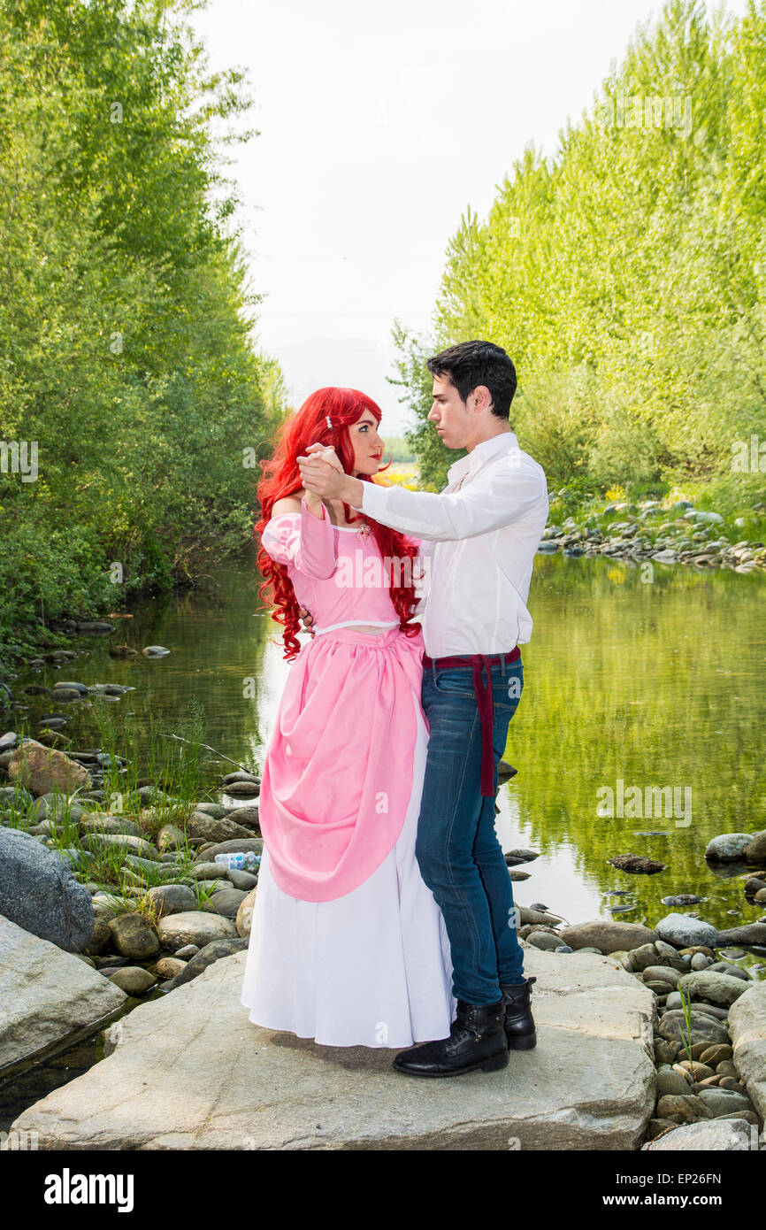 Happy prince kneeling hi-res stock photography and images - Alamy