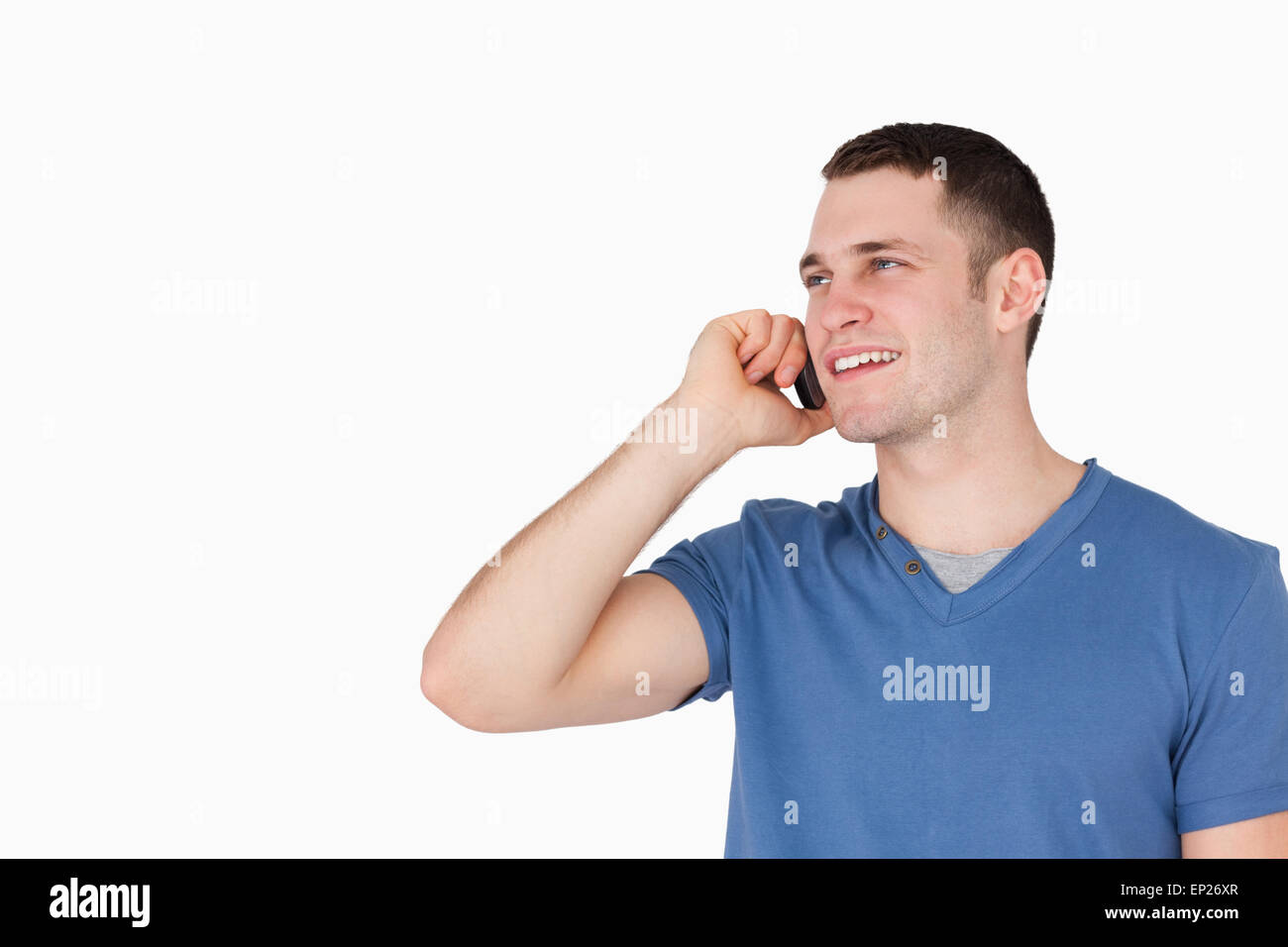 Man on the phone Stock Photo - Alamy