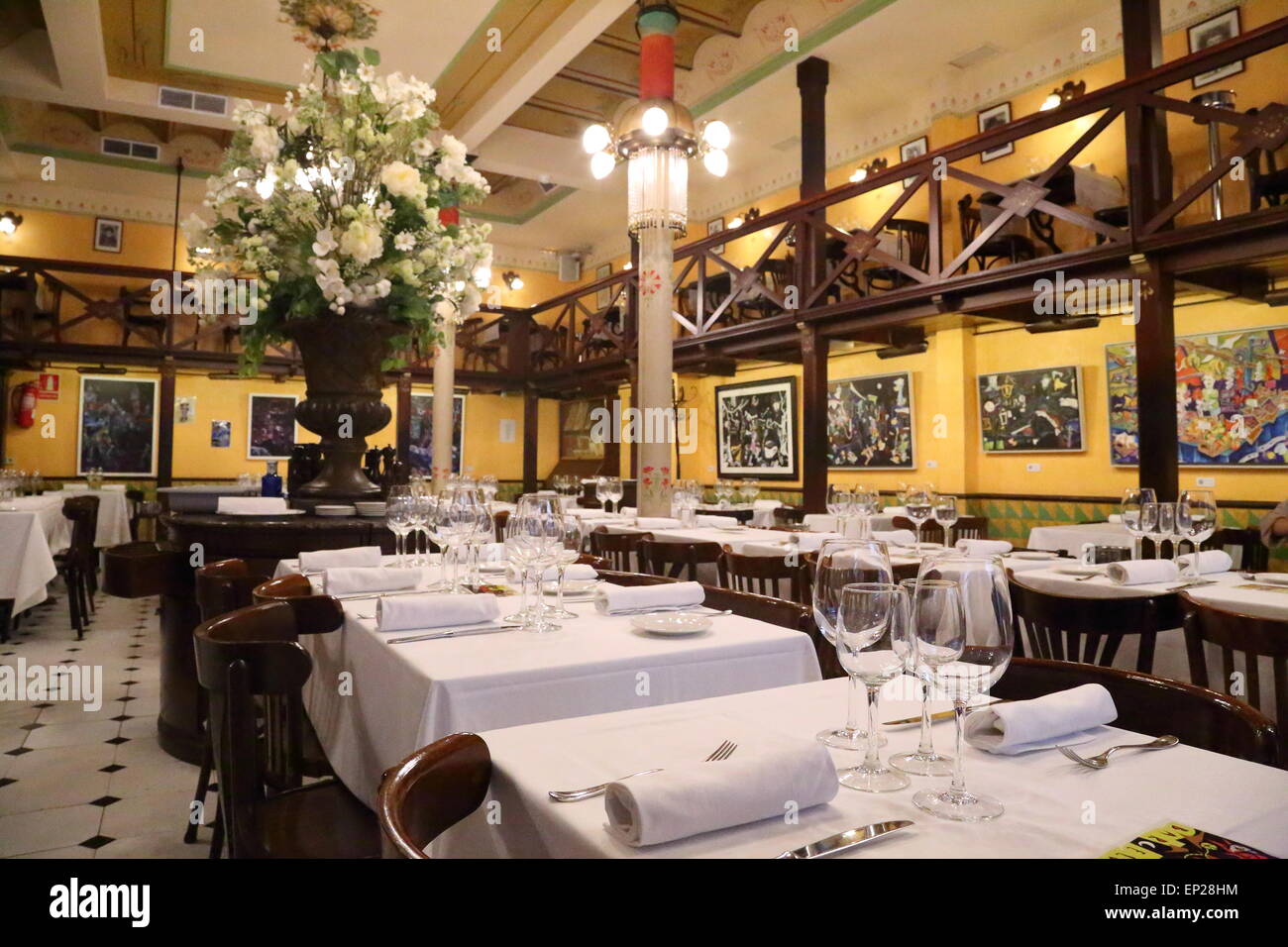 Els Quatre Gats, 4 Gats Barcelona restaurant in Casa Martí Stock Photo ...