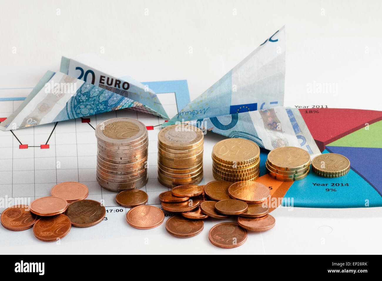money and chart Stock Photo - Alamy