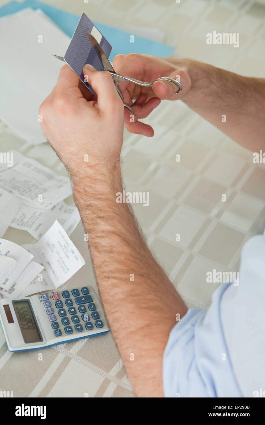 Credit card being destroyed Stock Photo - Alamy