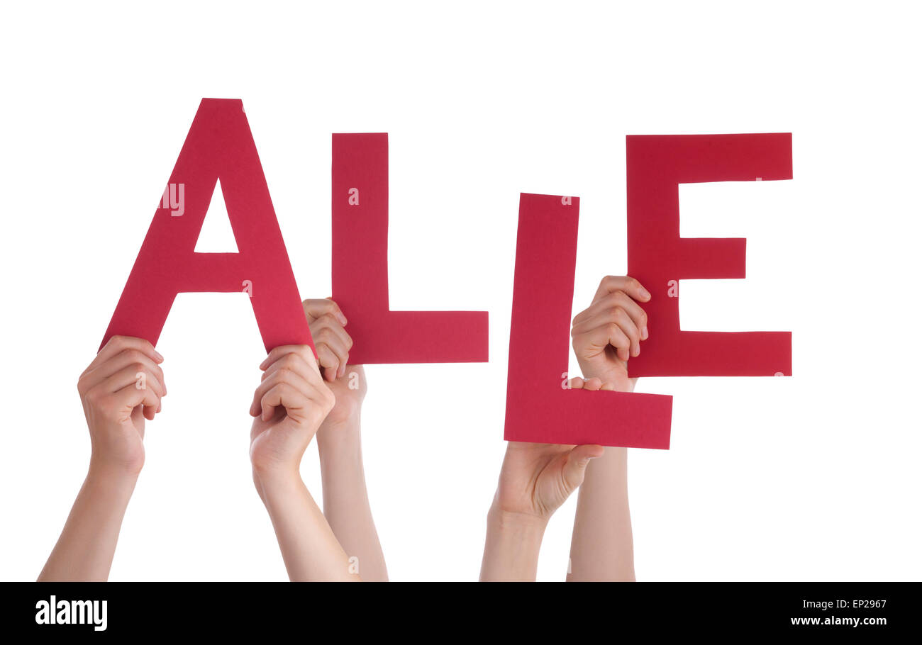 People Hold German Word Alle Means Everybody Stock Photo - Alamy