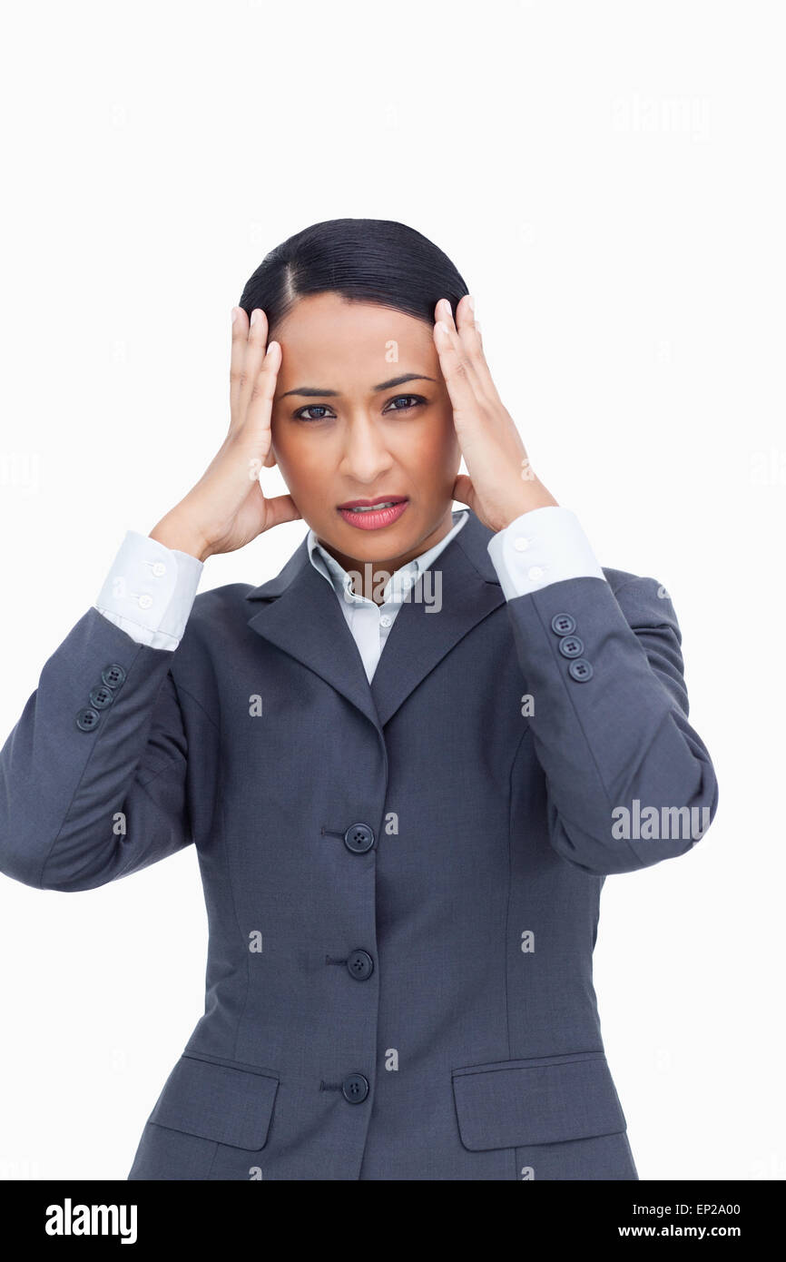 Saleswoman stress hi-res stock photography and images - Alamy