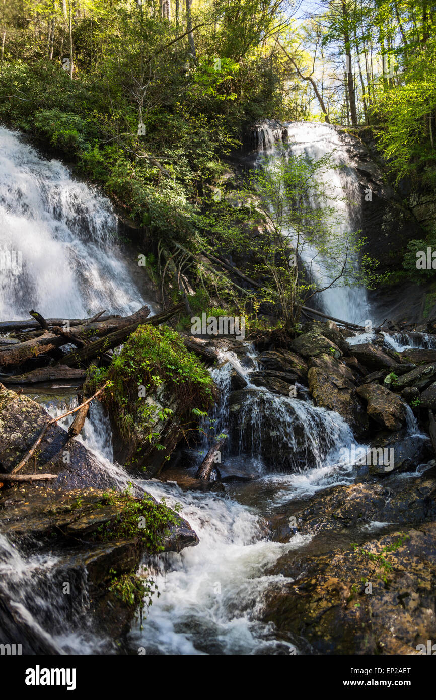 Anna Ruby Falls, Chattahoochee-Oconee National Forest, Georgia, USA ...