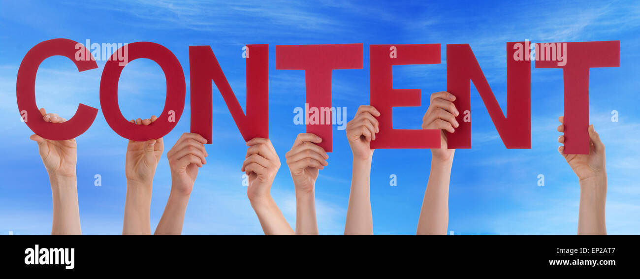 Content word hi-res stock photography and images - Alamy