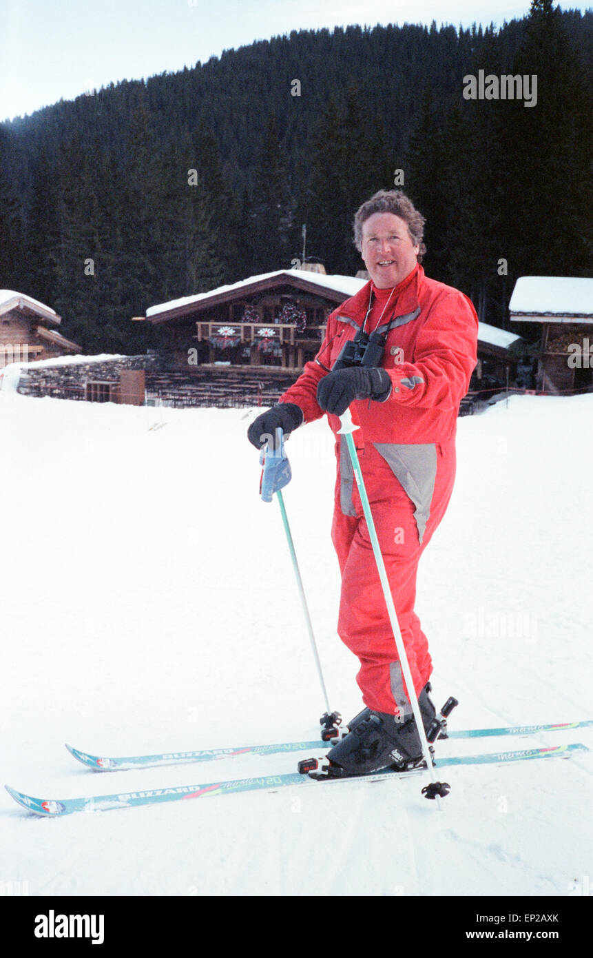 James Whitaker Daily Mirror Royal Correspondent seen here on skis ...