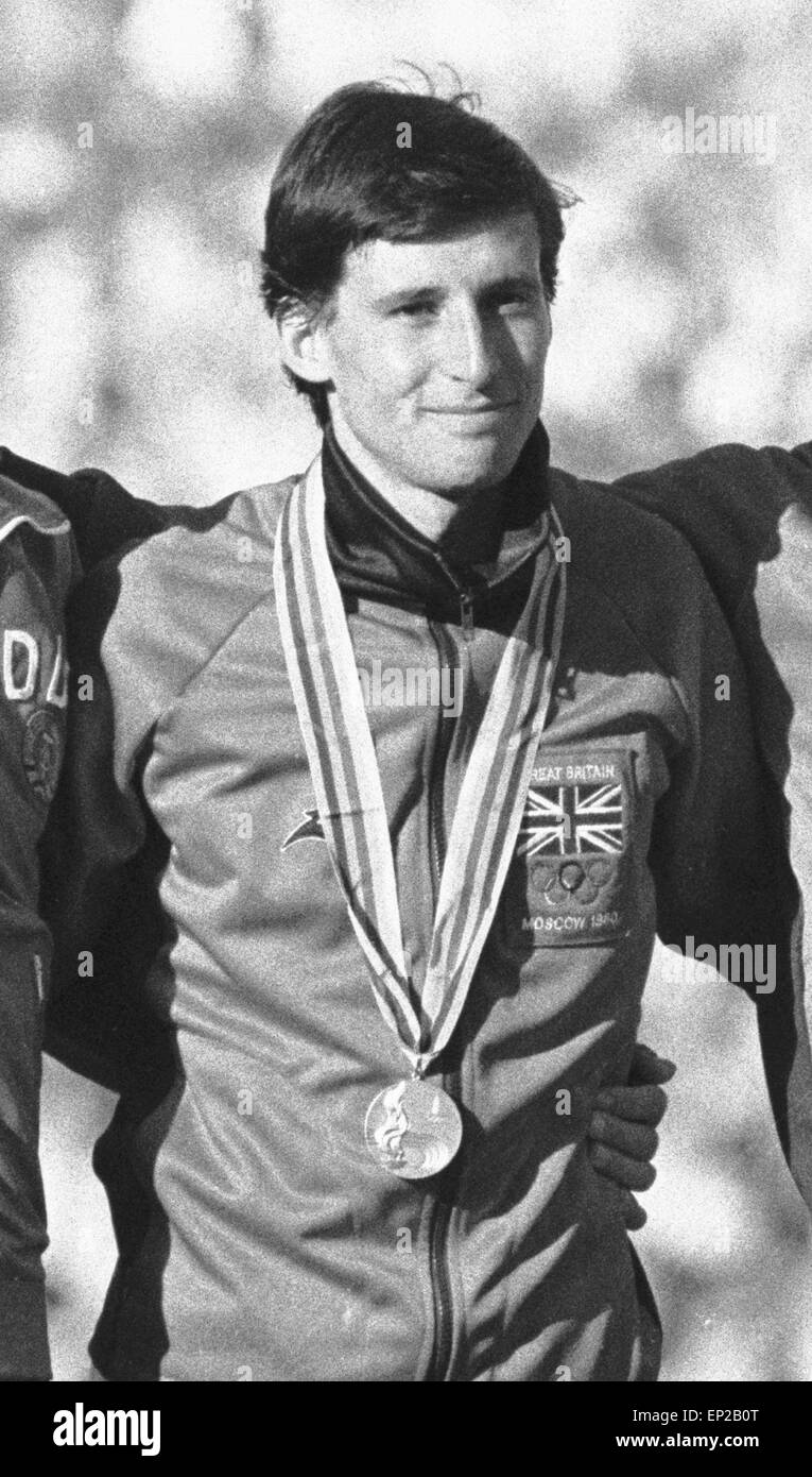 Athletics sebastian coe seb Black and White Stock Photos & Images - Alamy