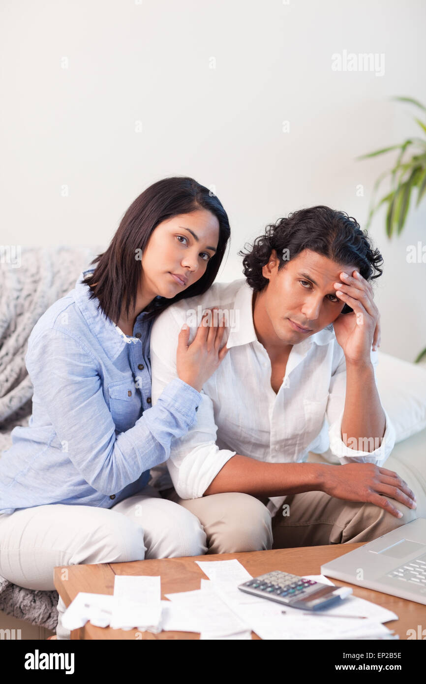 Couple frustrated over their financial situation Stock Photo - Alamy