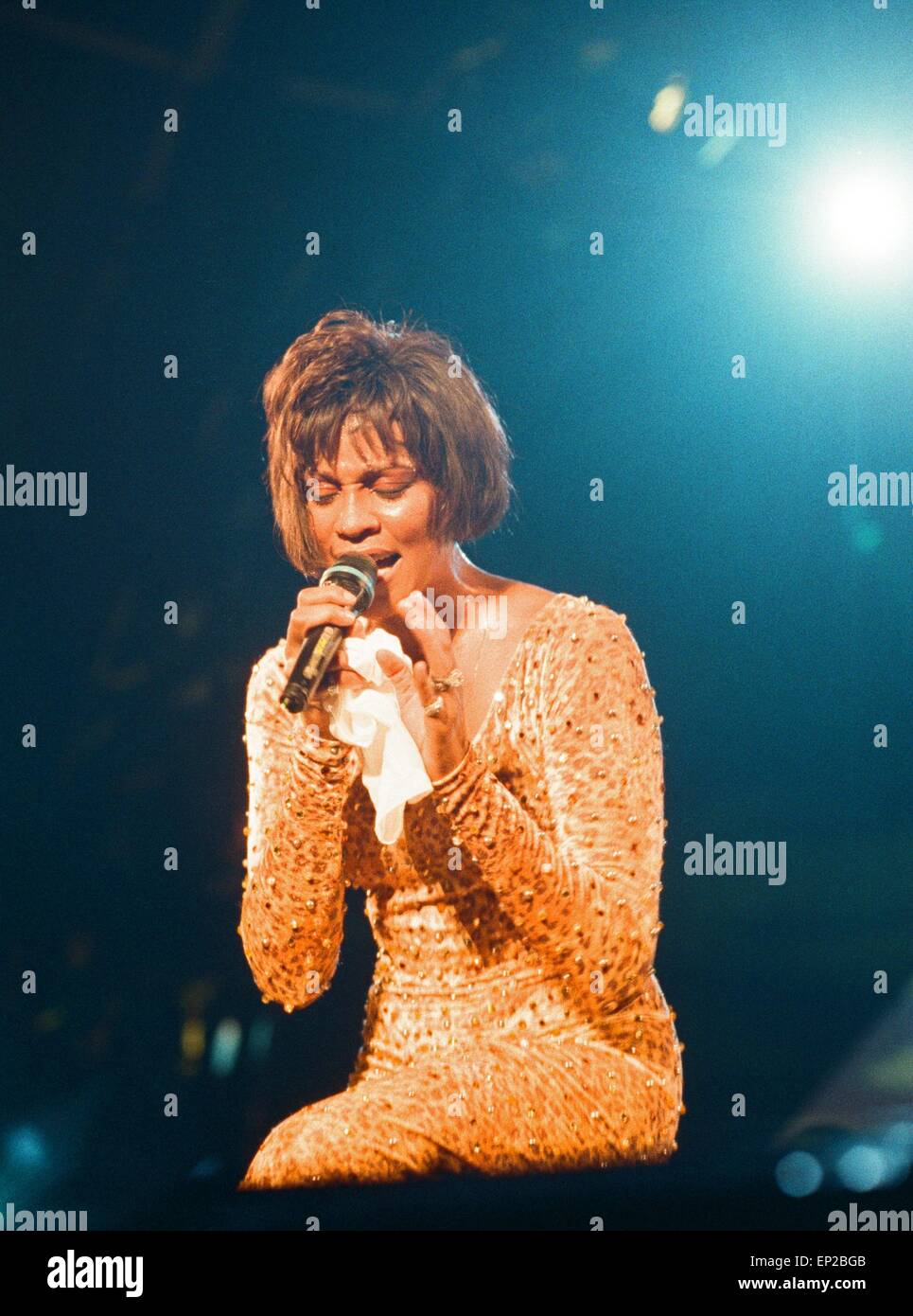Whitney Houston in Concert at the National Exhibition Centre Stock ...