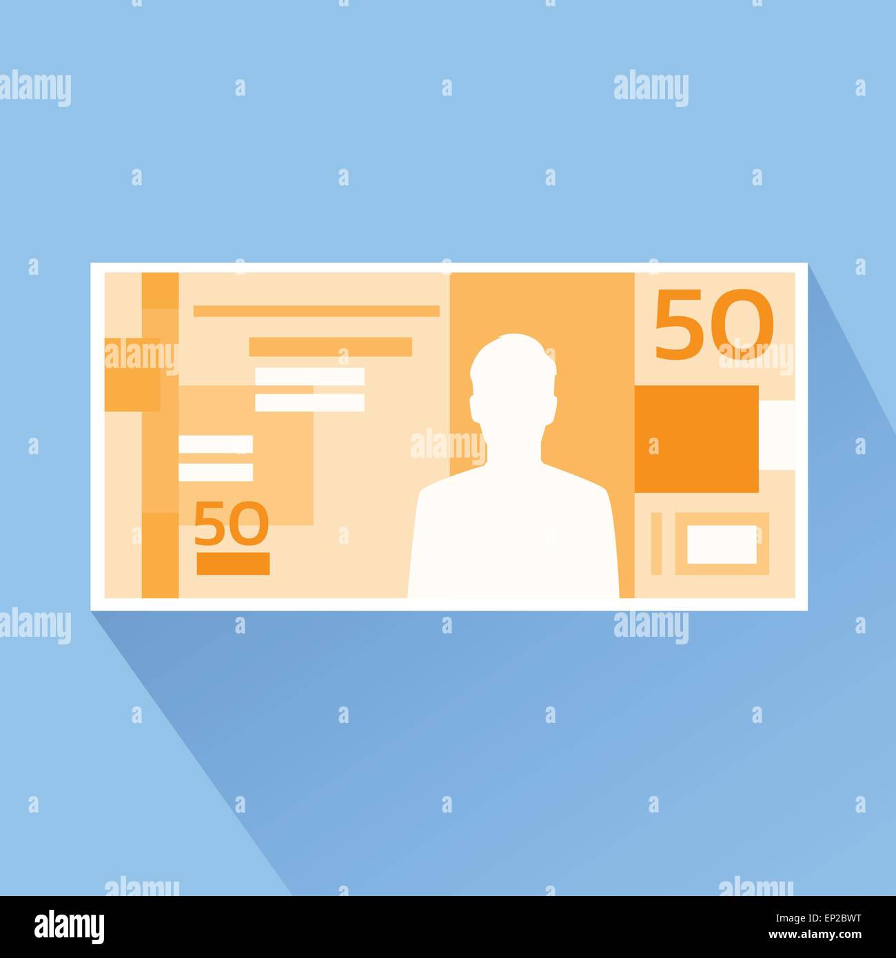 Brazilian Real Banknote Flat Design with Shadow Stock Vector Image ...