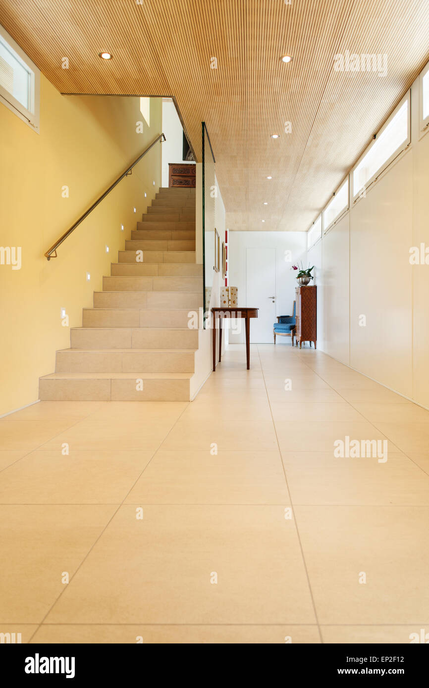 mountain house, modern architecture, interior, hall Stock Photo - Alamy