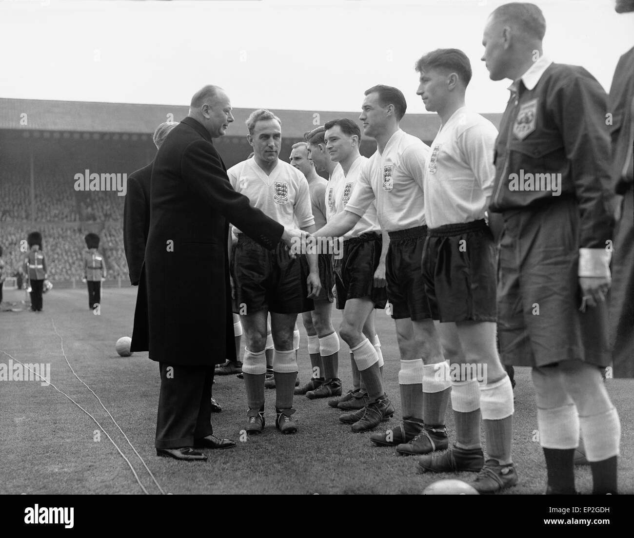 International match at Wembley Stadium. England 7 v Scotland 2. England ...