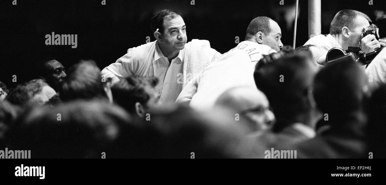 Angelo Dundee, trainer of Cassius Clay (Muhammad Ali), seen here during ...